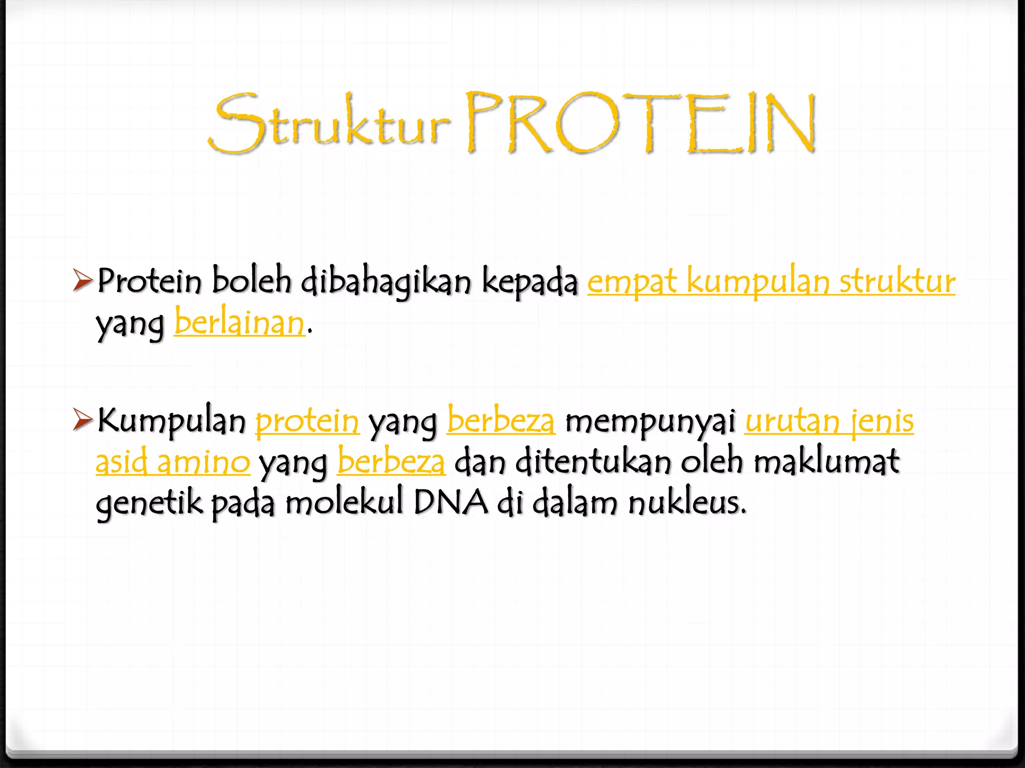 Biologi - protein | PPTX