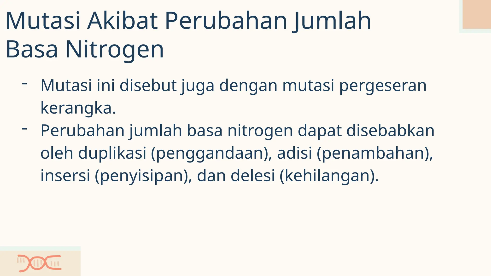 BIOLOGI KELAS 12 - MATERI BIOLOGI MUTASI.pptx