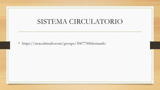 Biologia sistema circulatorio | PPTX