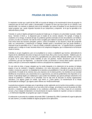 Biologia 2006 icfes | PDF