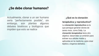 La clonación | PPTX