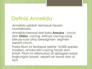 Biologi annelida | PPTX