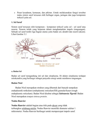 sistem saraf manusia | DOCX