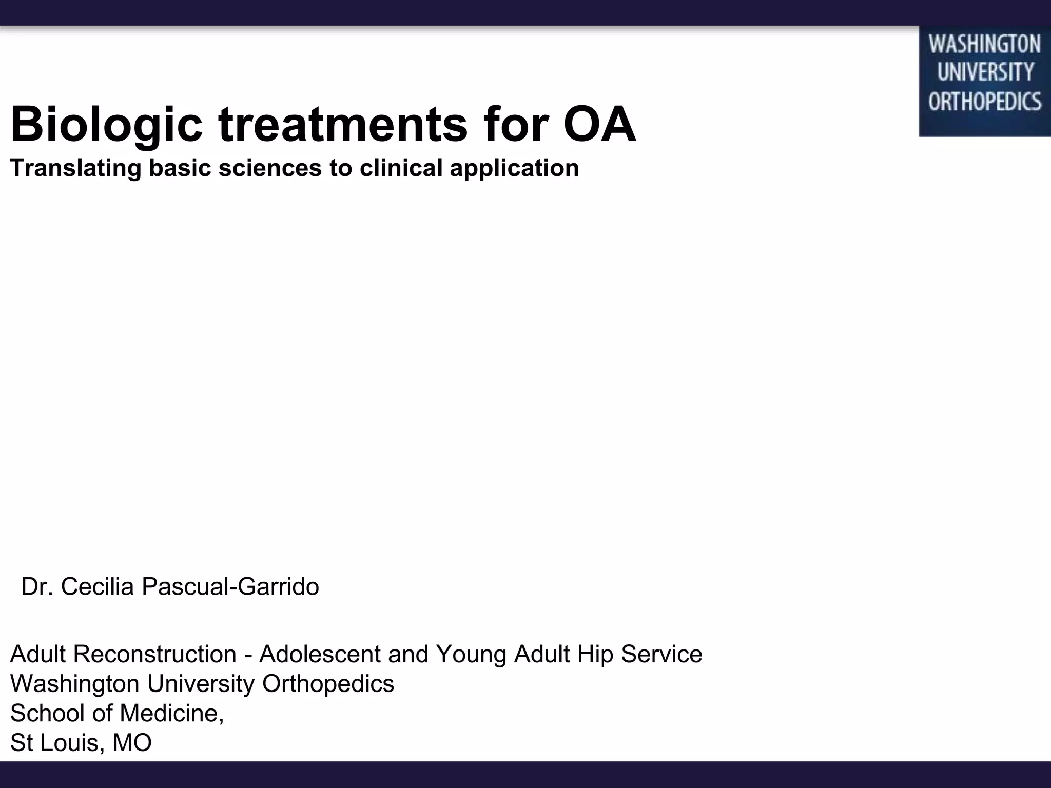 Biologics Treatments for Osteoarthritis | PPTX | Physical Therapy | Wellness