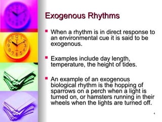 Biological Clocks, Slideshow about biological clocks for biology class ...