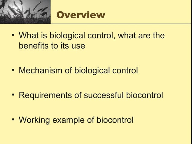 Biological control-plant pathogen | PPT