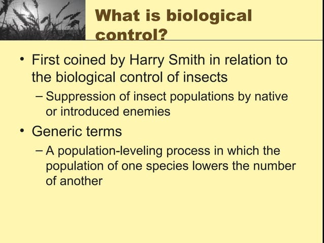 Biological control-plant pathogen | PPT