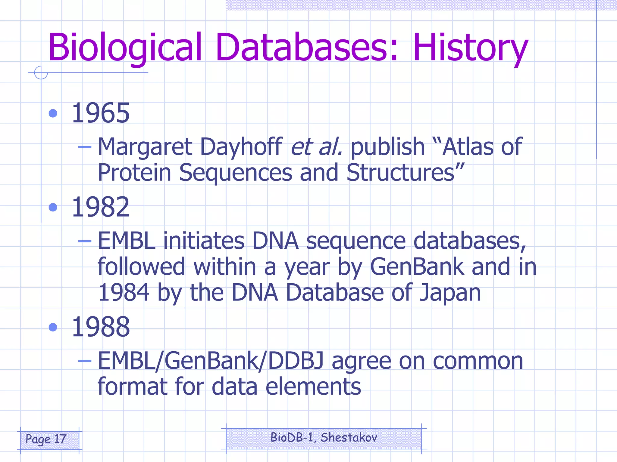 Biological Database Systems Ppt Databases Computer Software And
