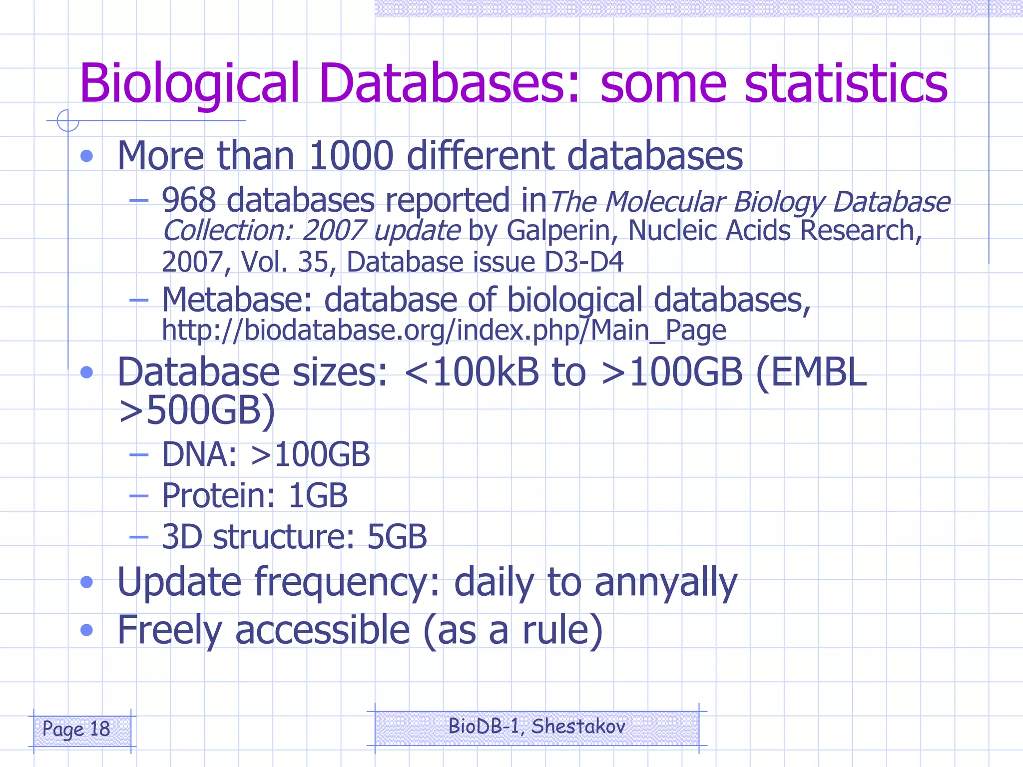 Biological Database Systems Ppt Databases Computer Software And Applications