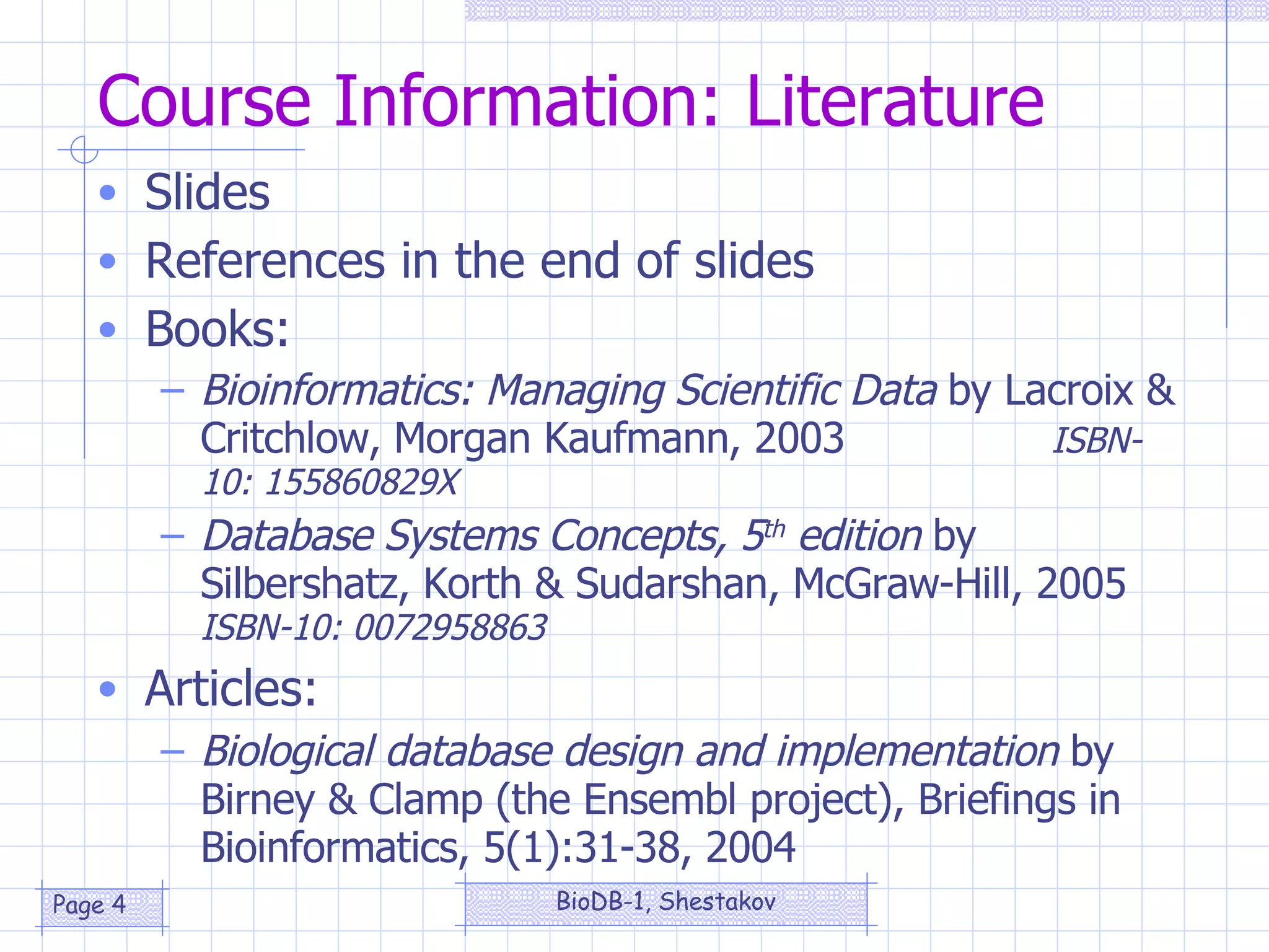Biological Database Systems Ppt Databases Computer Software And