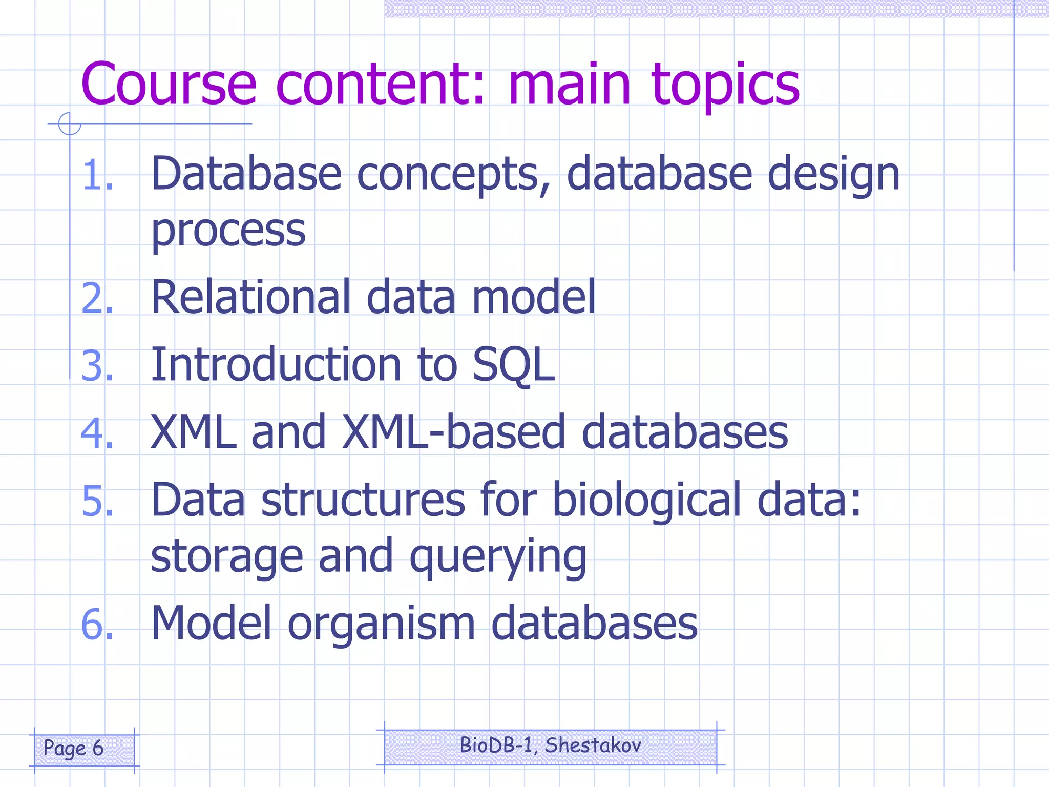 Biological Database Systems | PPT