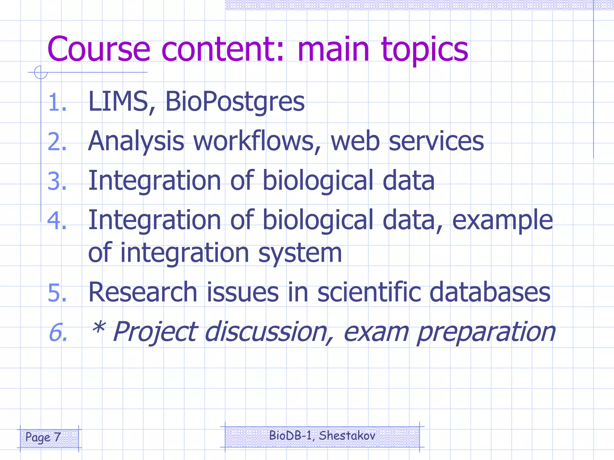 Biological Database Systems Ppt Databases Computer Software And Applications