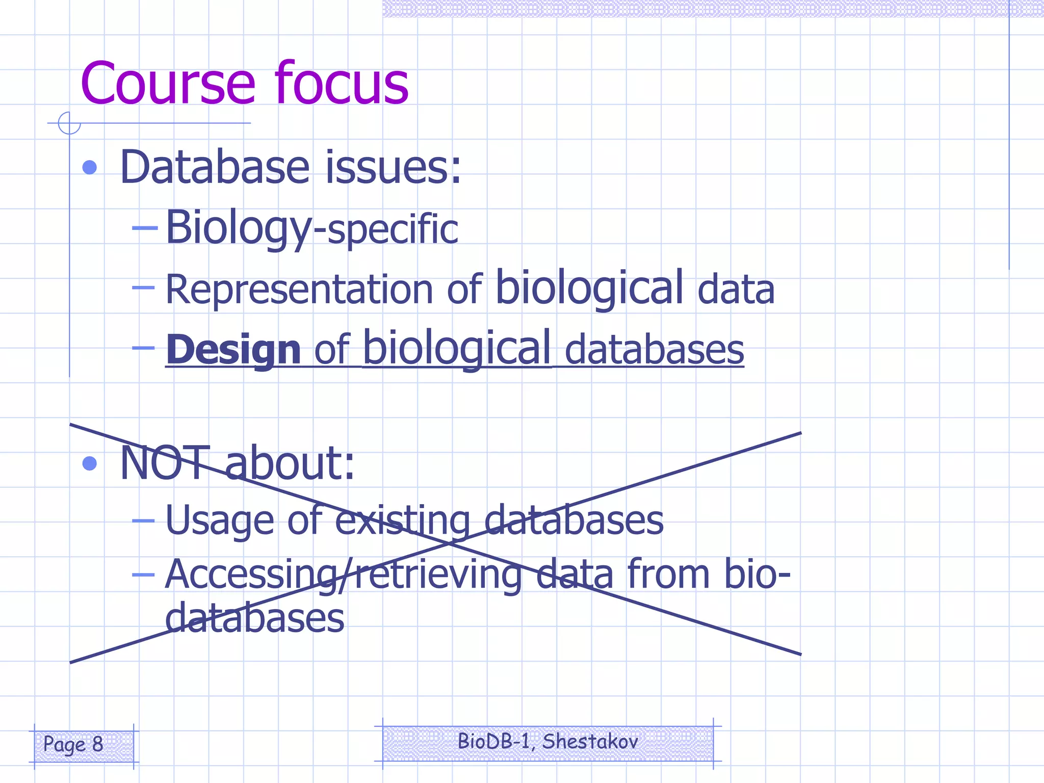 Biological Database Systems | PPT | Databases | Computer Software and Applications