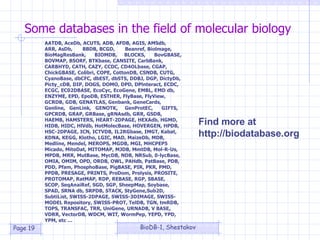Biological Database Systems | PPT | Databases | Computer Software and ...
