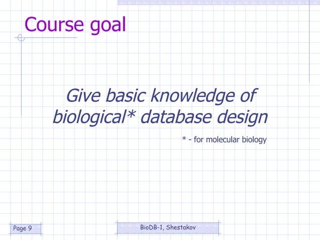 Biological Database Systems | PPT | Databases | Computer Software and Applications
