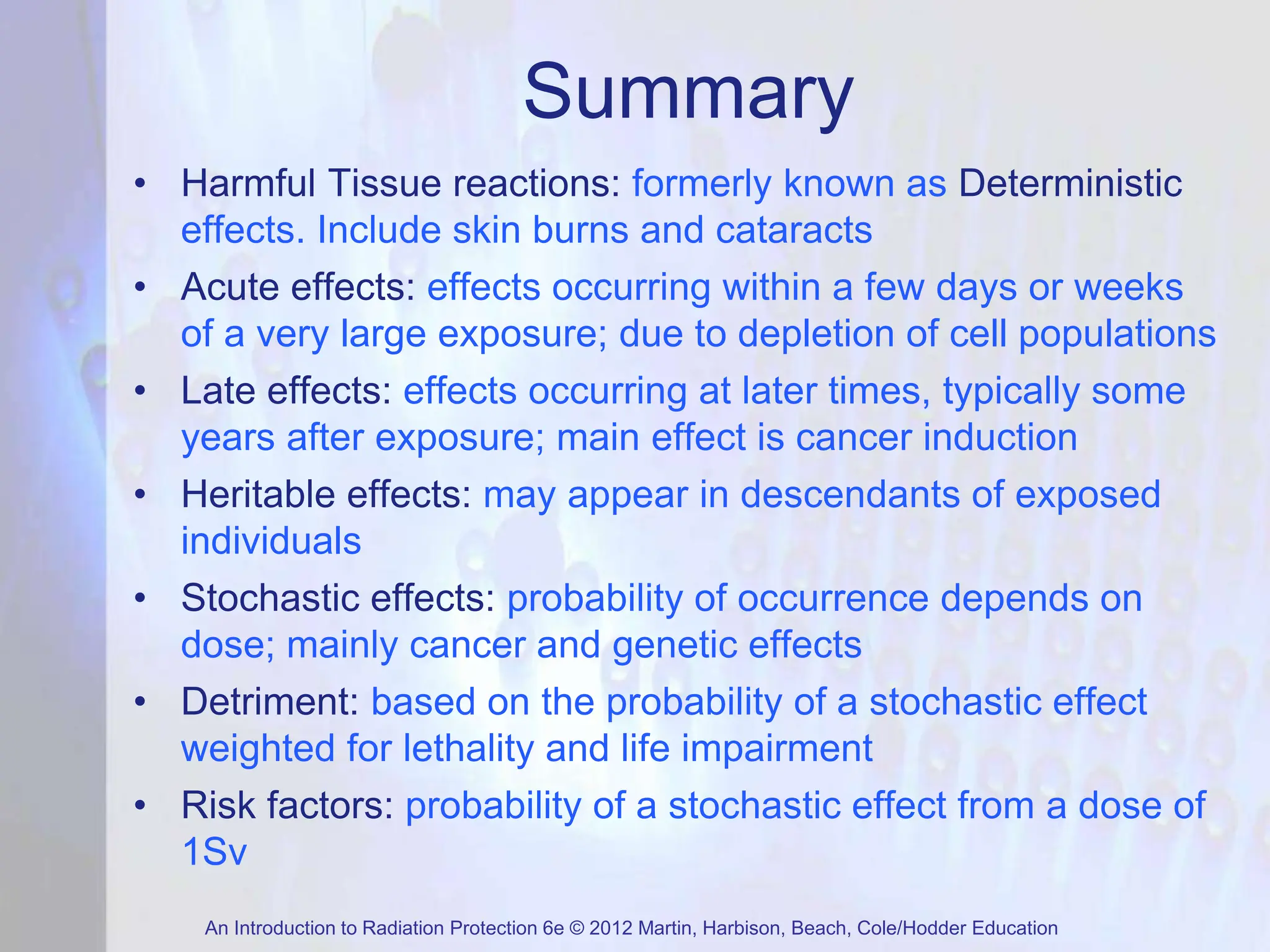 Biological-manifestations-of-radiation s | PPT