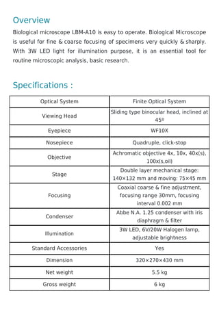 Biological-microscope | PDF