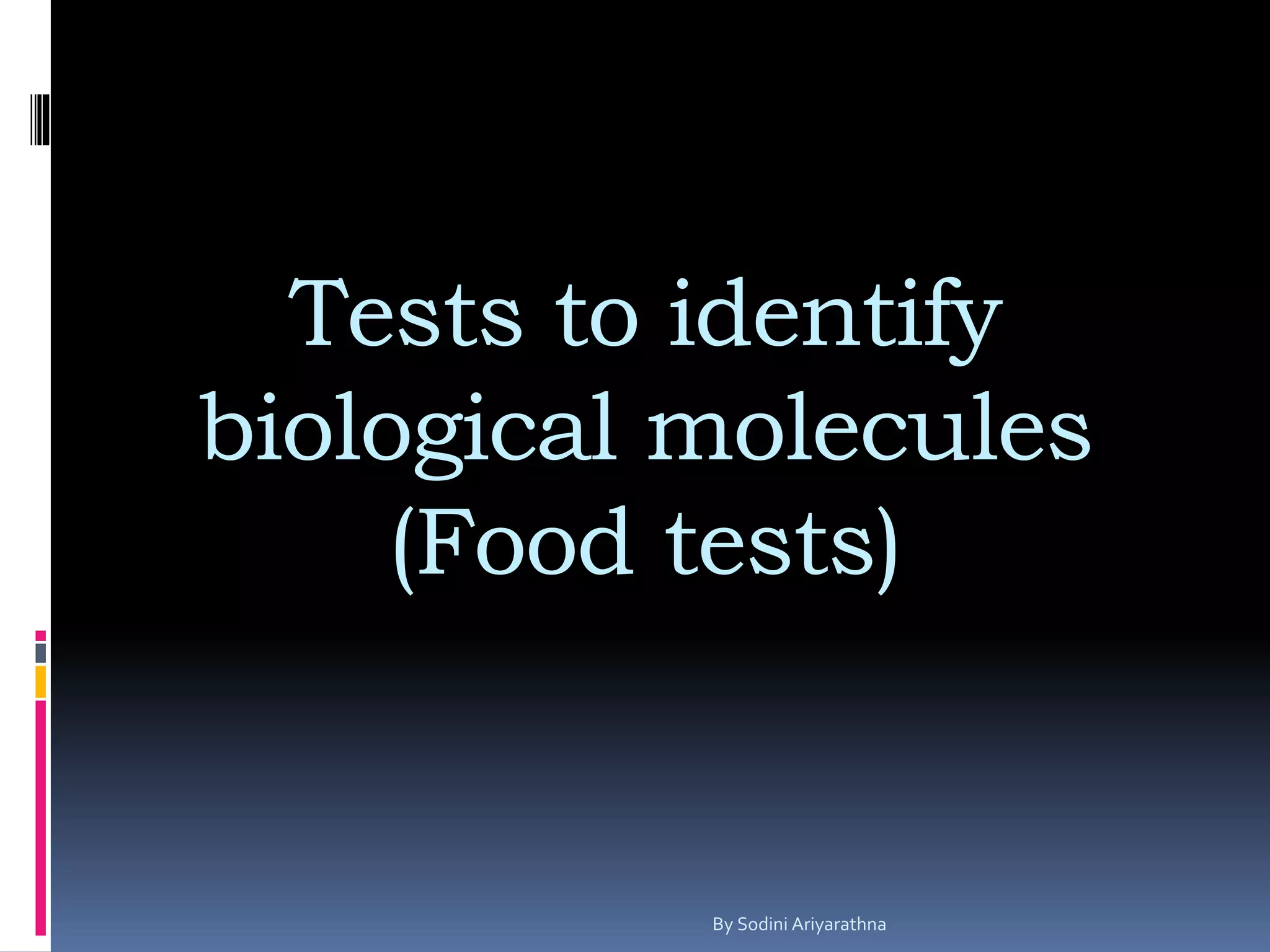 Biological molecules | PPTX