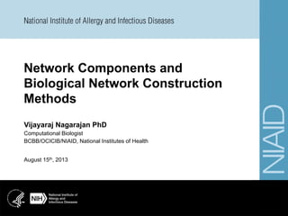 Network components and biological network construction methods | PDF