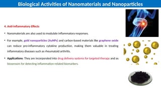 Biological Activities of Nanomaterials and Nanoparticles | PPTX