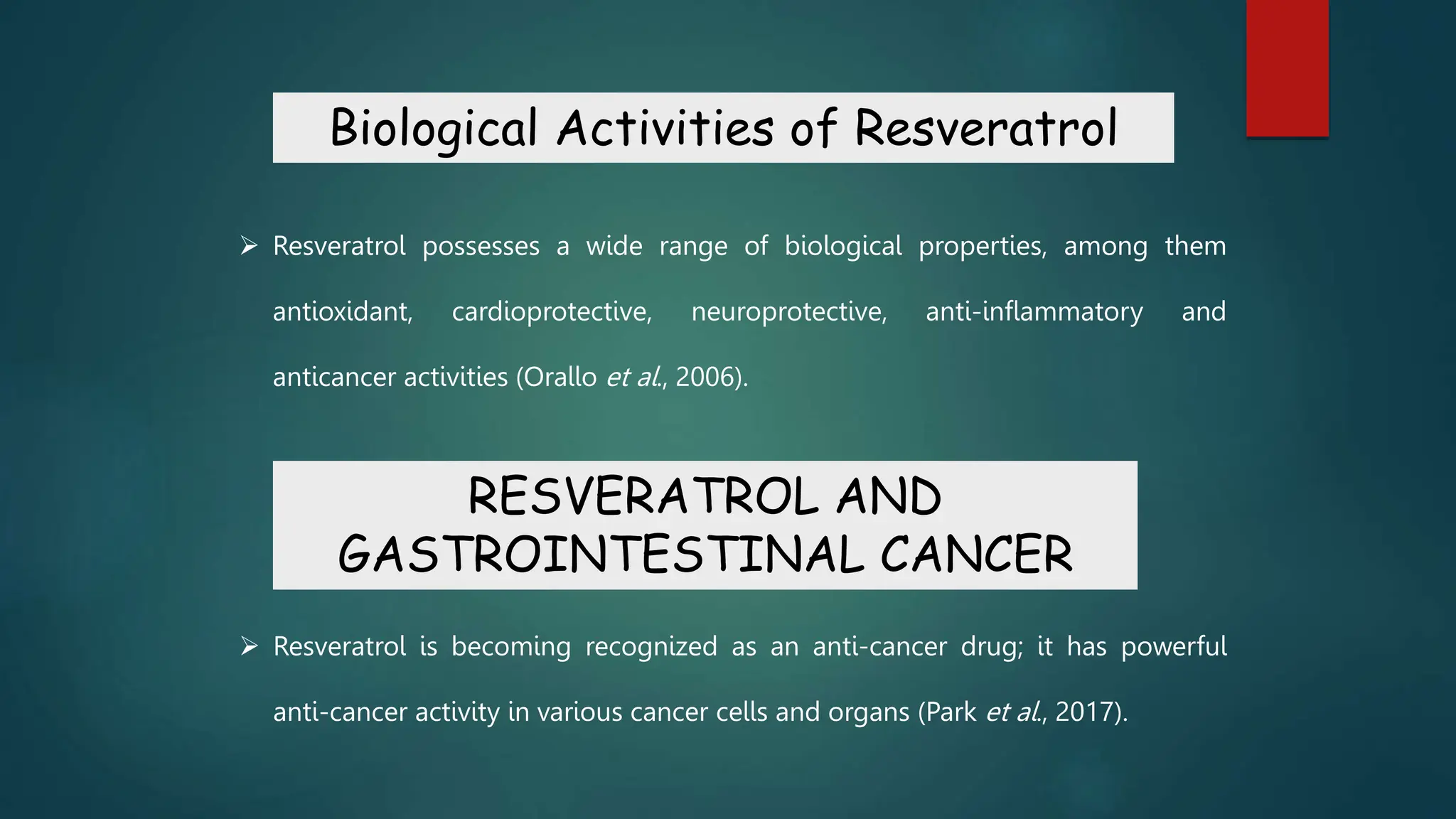 BIOLOGICAL ACTIVITIES OF RESVERATROL.pptx