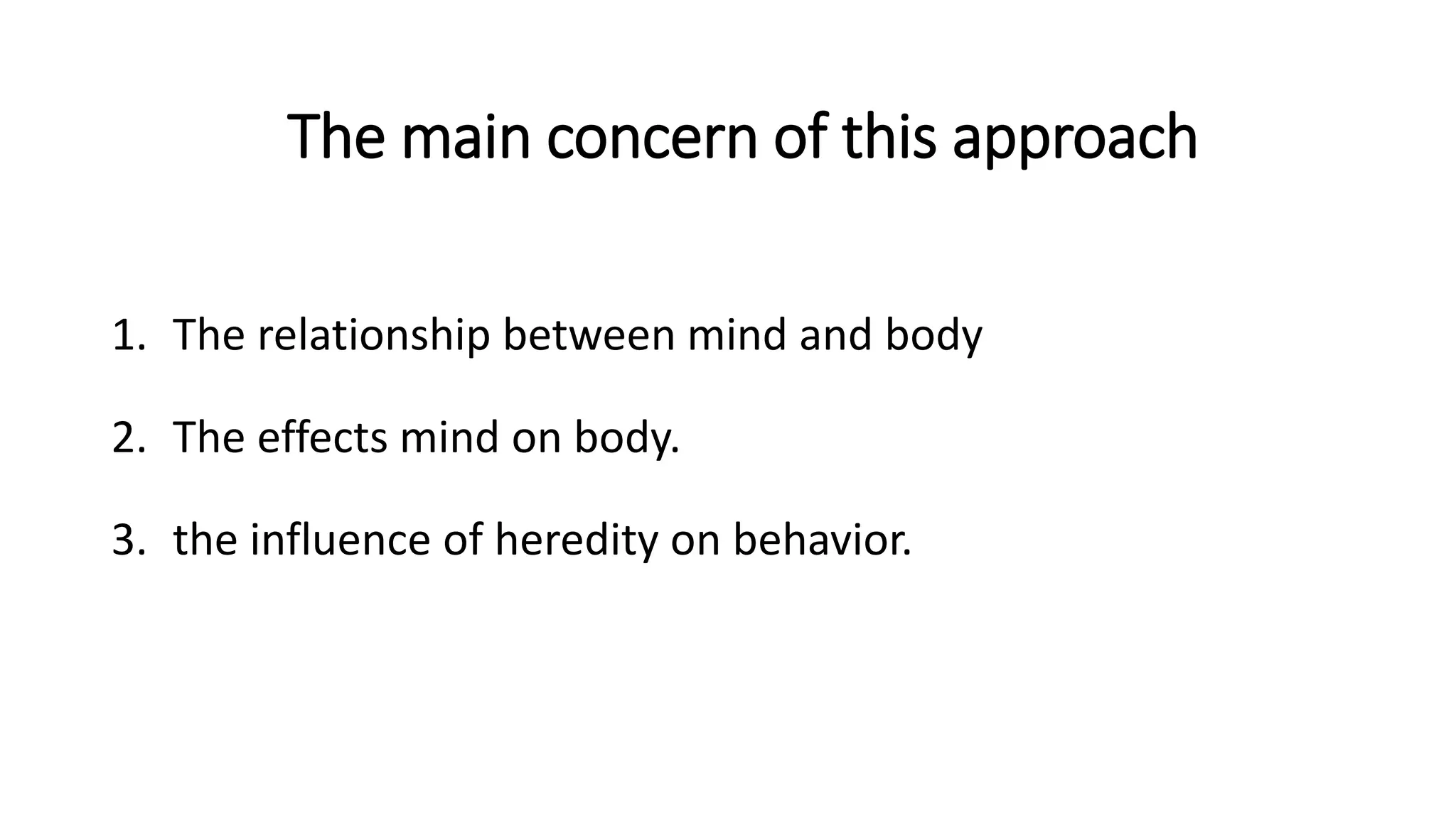 Biological approach in psychology | PPTX