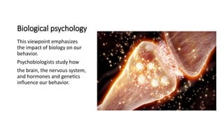 Biological approach in psychology | PPTX