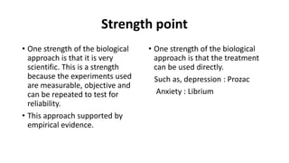 Biological approach in psychology | PPTX