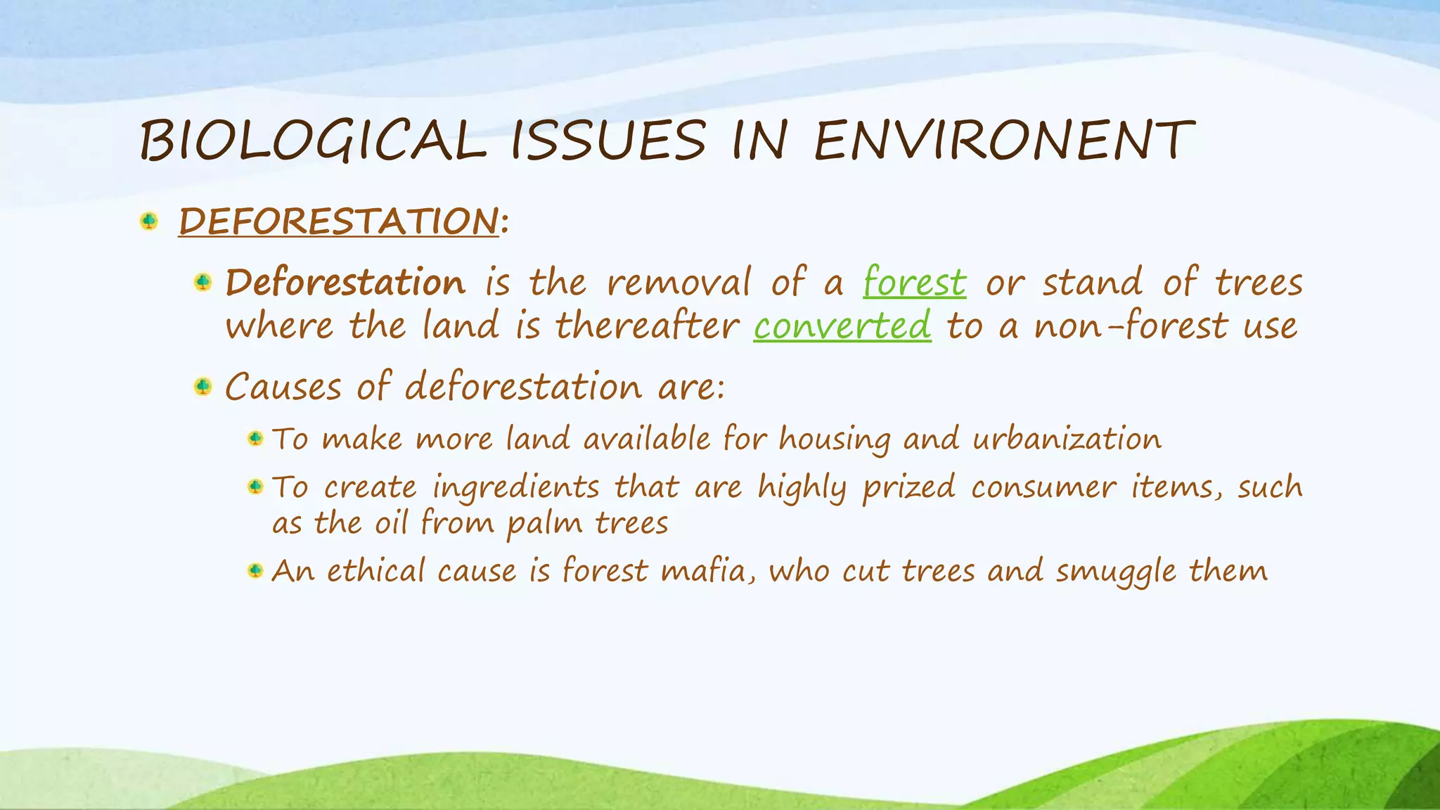 Biological aspects of Environment | PPTX