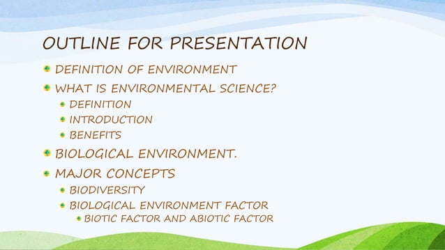 Biological aspects of Environment | PPTX