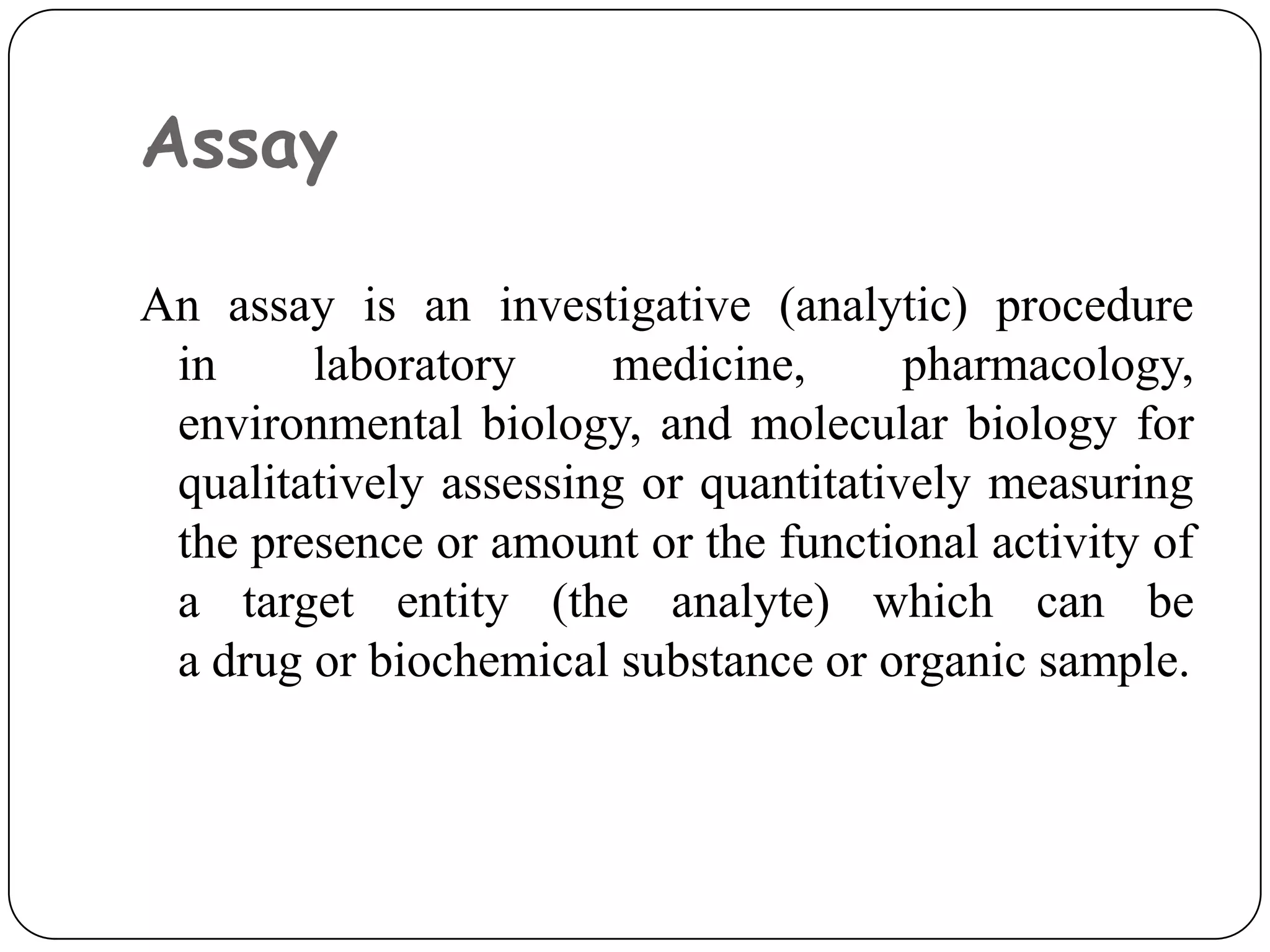 Biological Assay | PPTX
