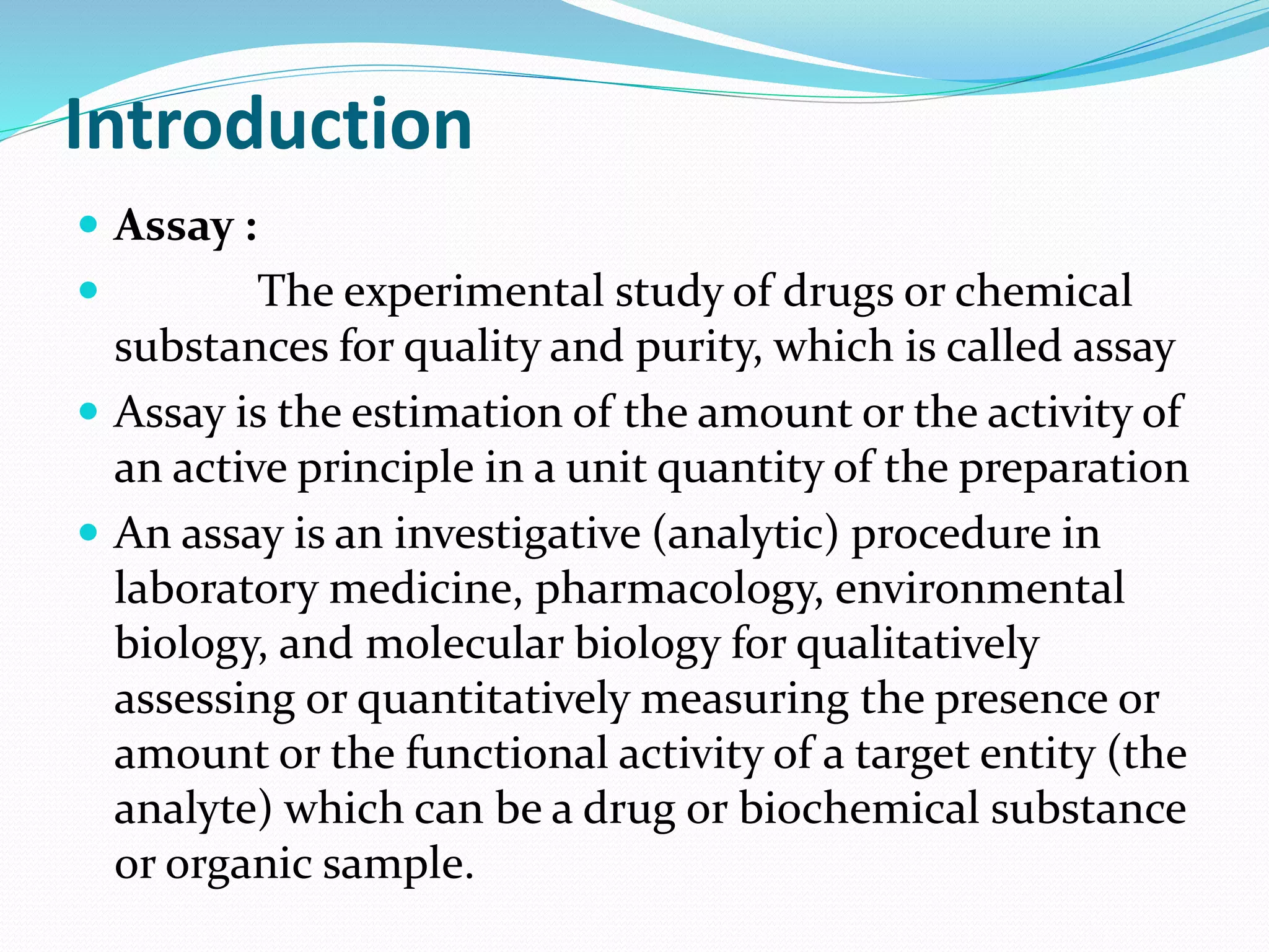 Biological assay, drug assay, Bioassay of Insulin | PPTX