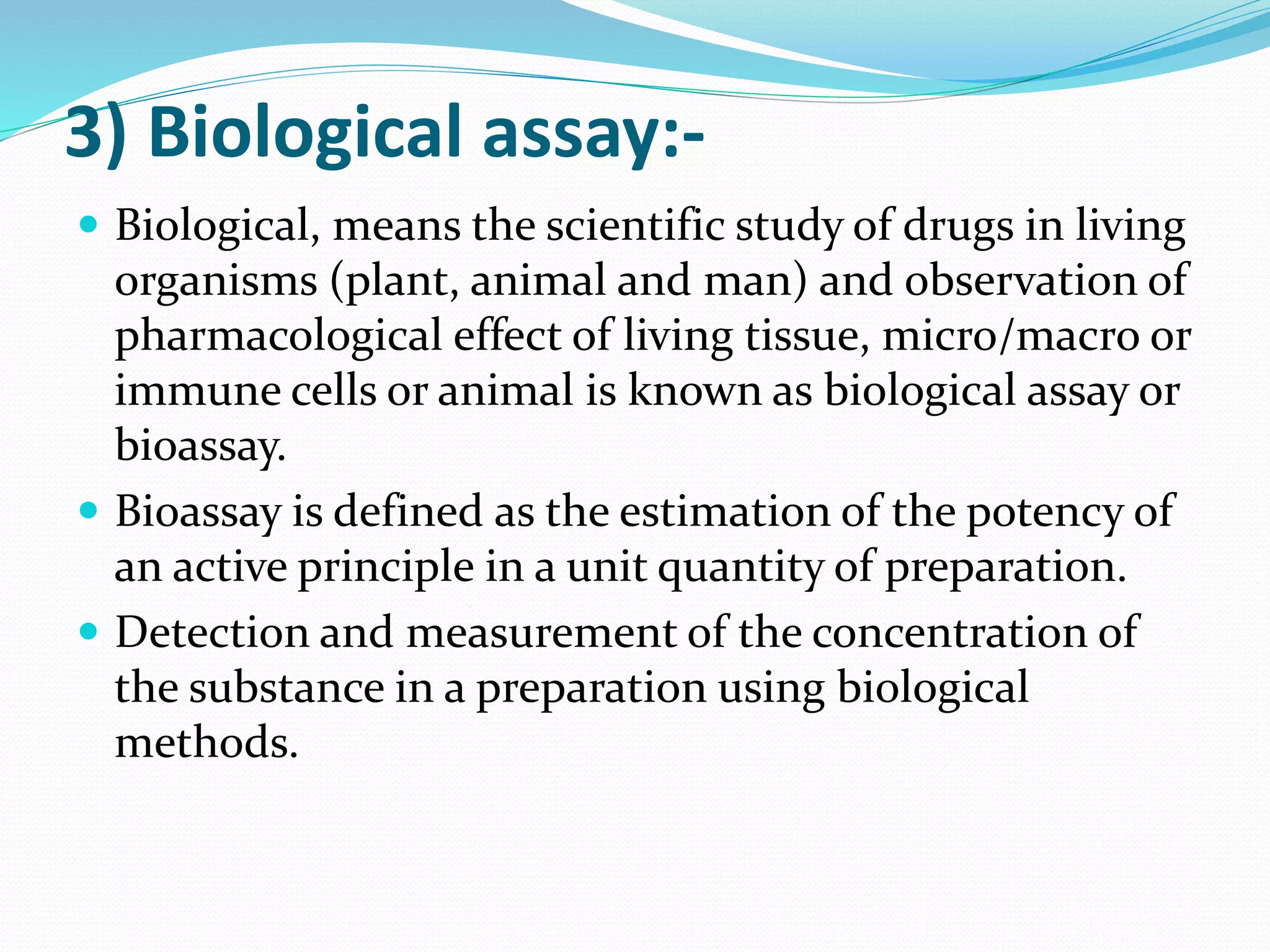 Biological assay, drug assay, Bioassay of Insulin | PPTX