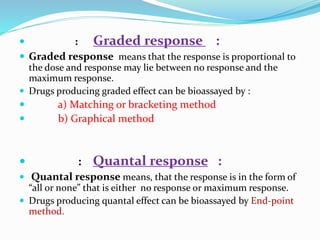 Biological assay, drug assay, Bioassay of Insulin | PPTX