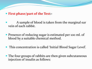 Biological assay, drug assay, Bioassay of Insulin | PPTX