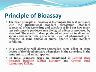 Biological assay, drug assay, Bioassay of Insulin | PPTX
