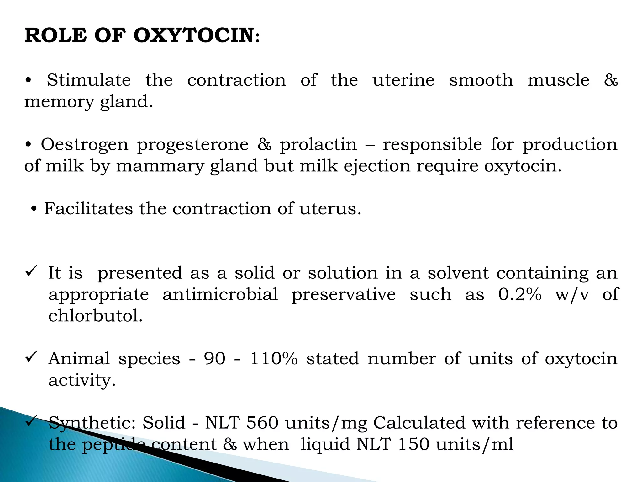 Biological assay of oxytocin | PPTX