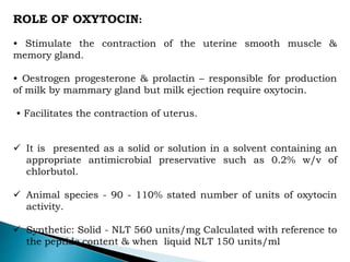 Biological assay of oxytocin | PPTX