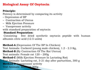 Biological assay of oxytocin | PPTX