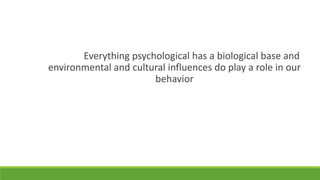 Biological basis of Behaviour of Humans. | PPTX