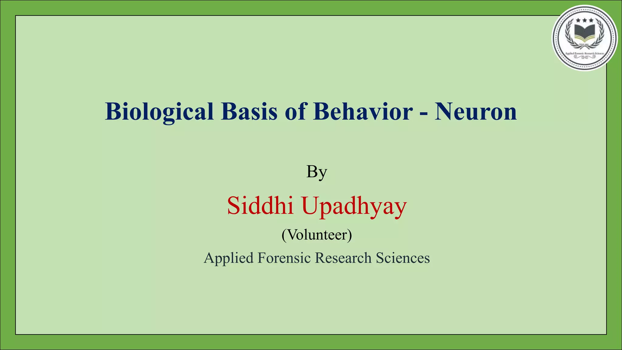 Biological basis of behaviour- Neurotransmiter.pptx