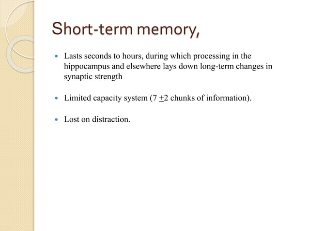 Biological basis of memory | PPTX