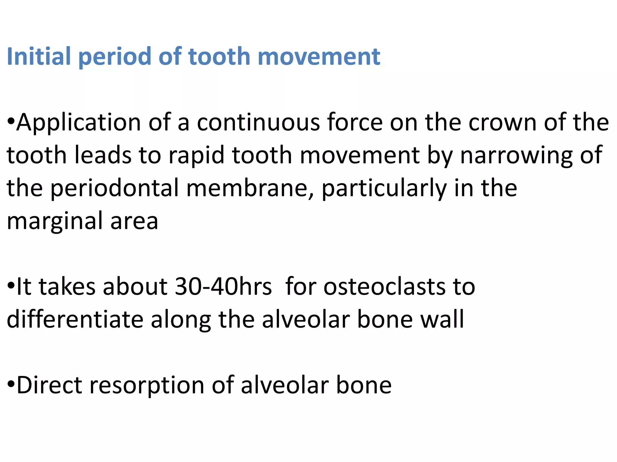 Biological basis of tooth movement | PPTX | Dental Health | Diseases ...