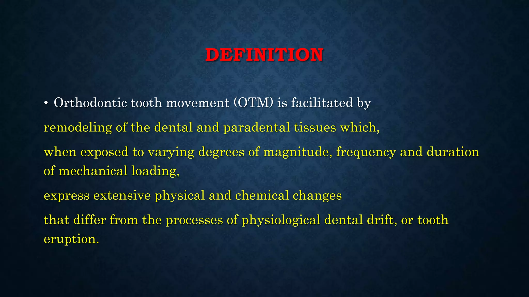 Biological basis of tooth movement | PPTX