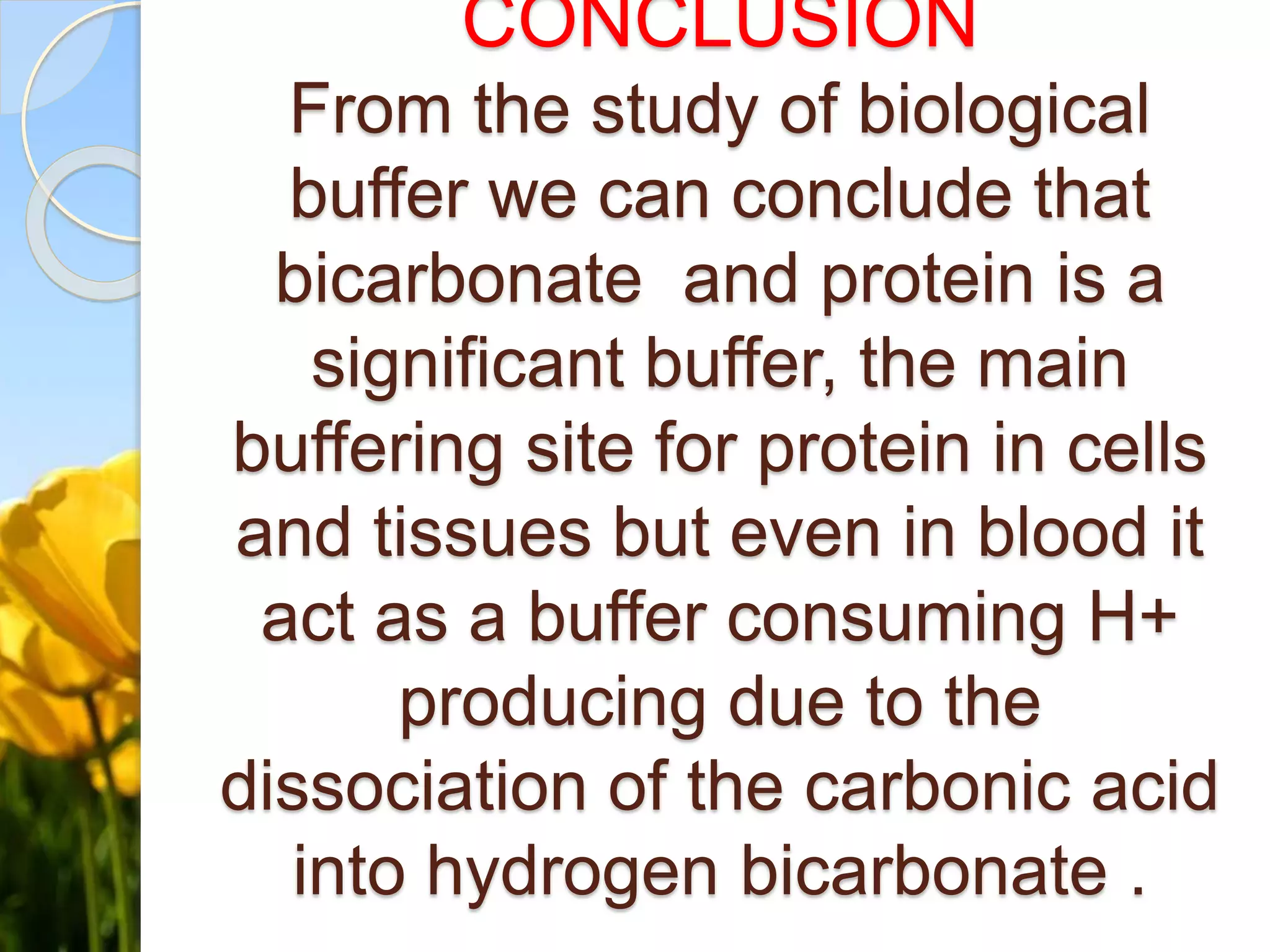 Biological buffer | PPTX