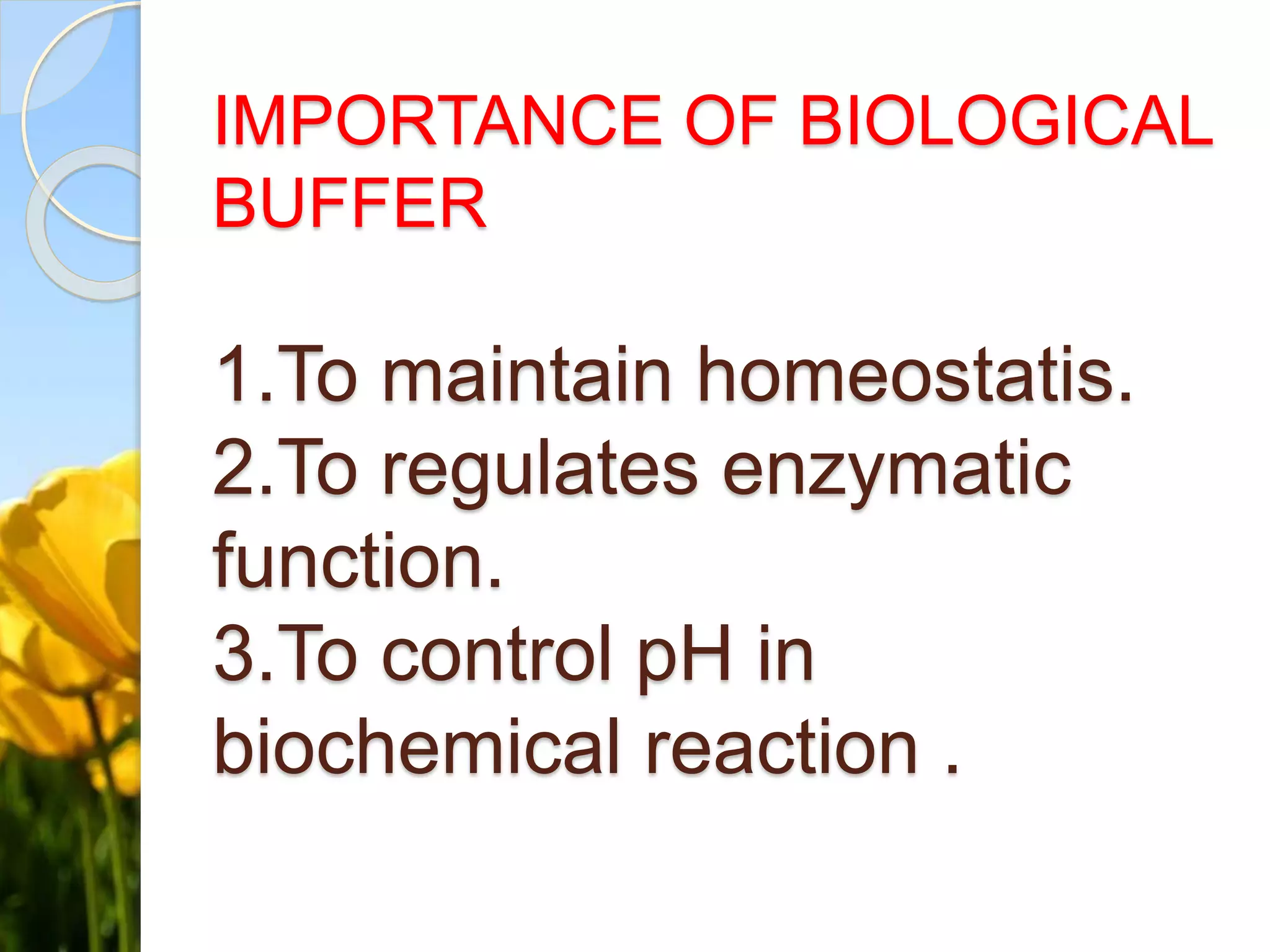 Biological buffer | PPTX