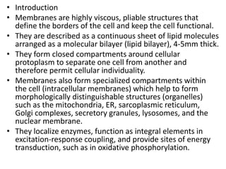 BIOLOGICAL CELL MEMBRANE OF THE CELLS PRESENT IN LIFE | PPT