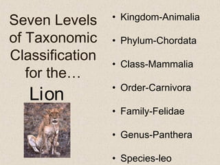 Biological classification | PPT