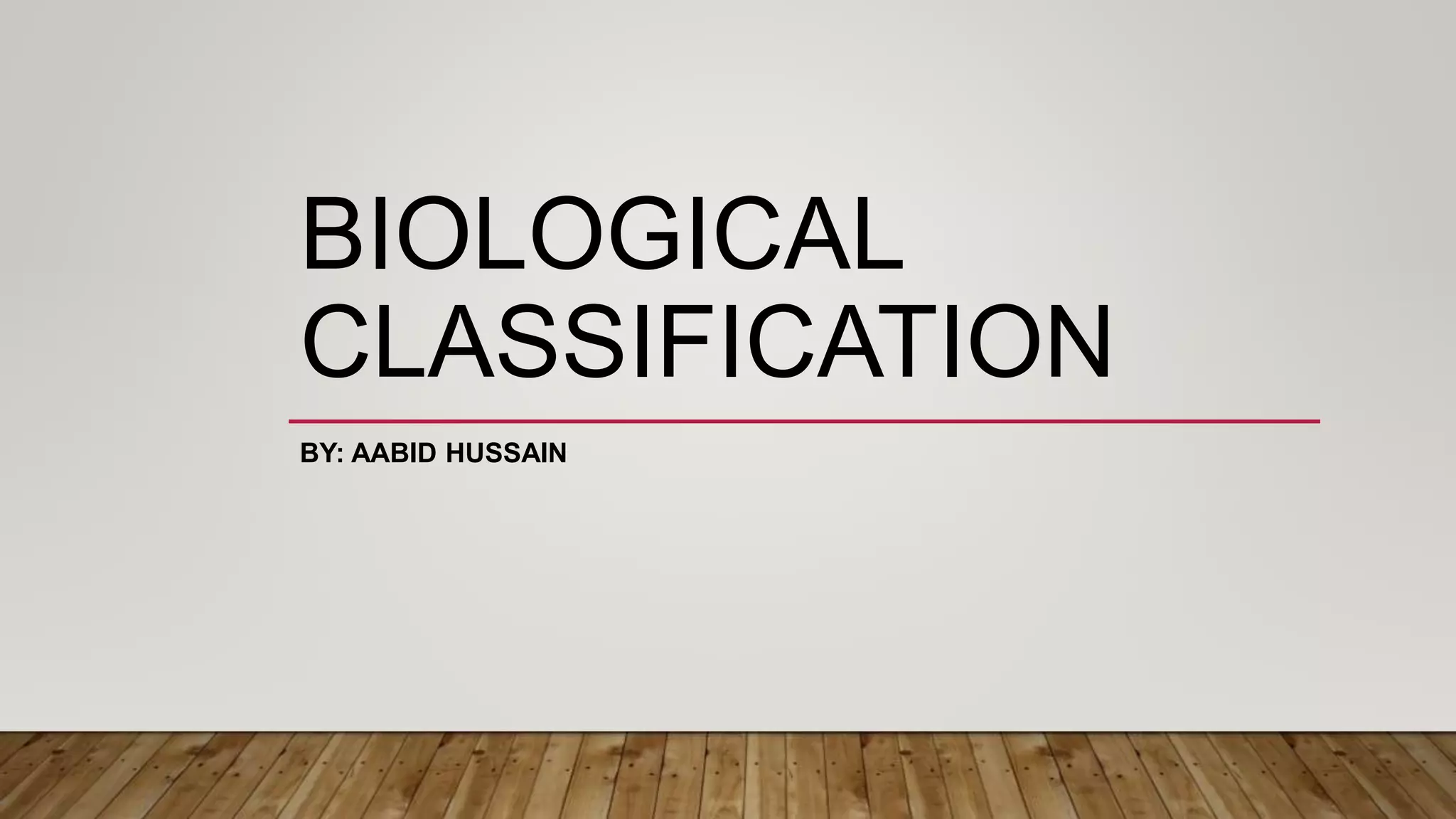 Biological classification | PPT