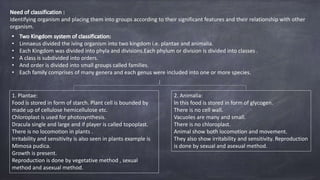 Class 11th - Biological classification | PPTX